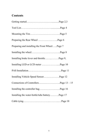 Installation user manual | PDF | Cycling | Sports