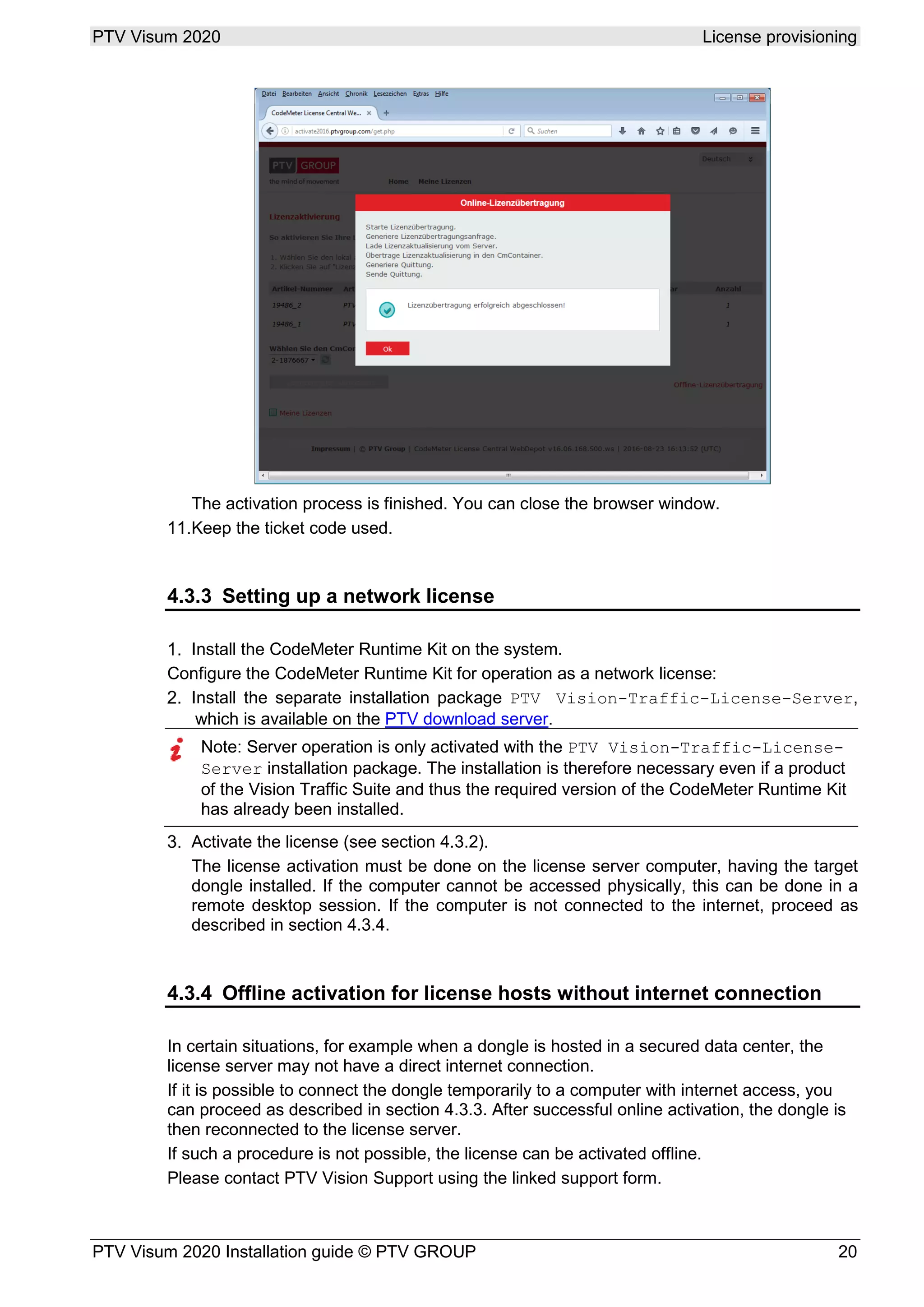 Installation visum2020 | PDF