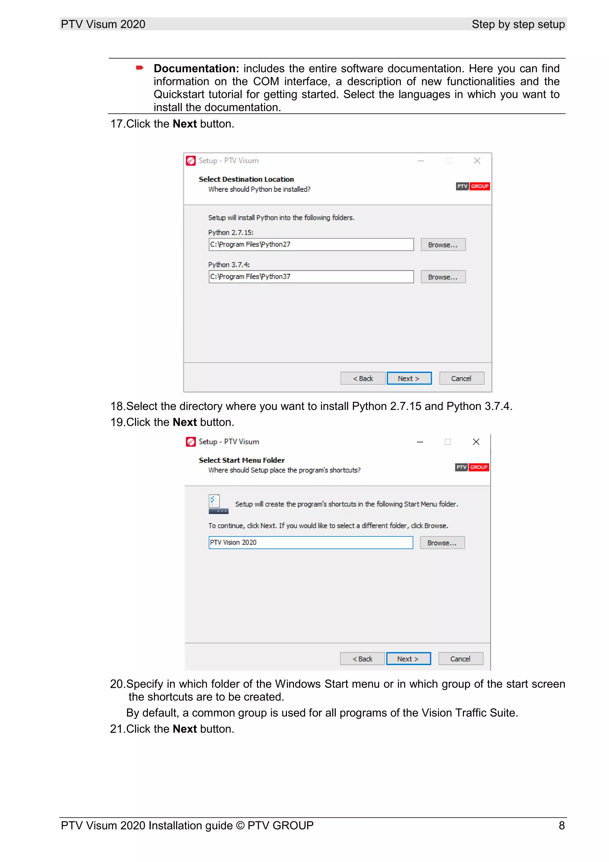 Installation visum2020 | PDF