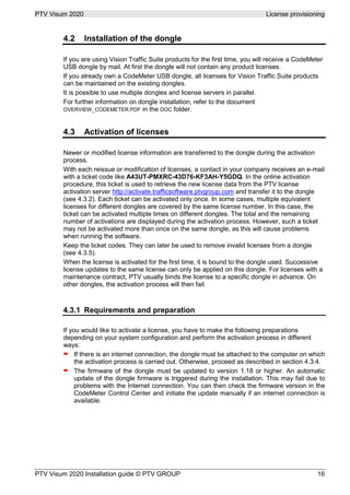 Installation visum2020 | PDF