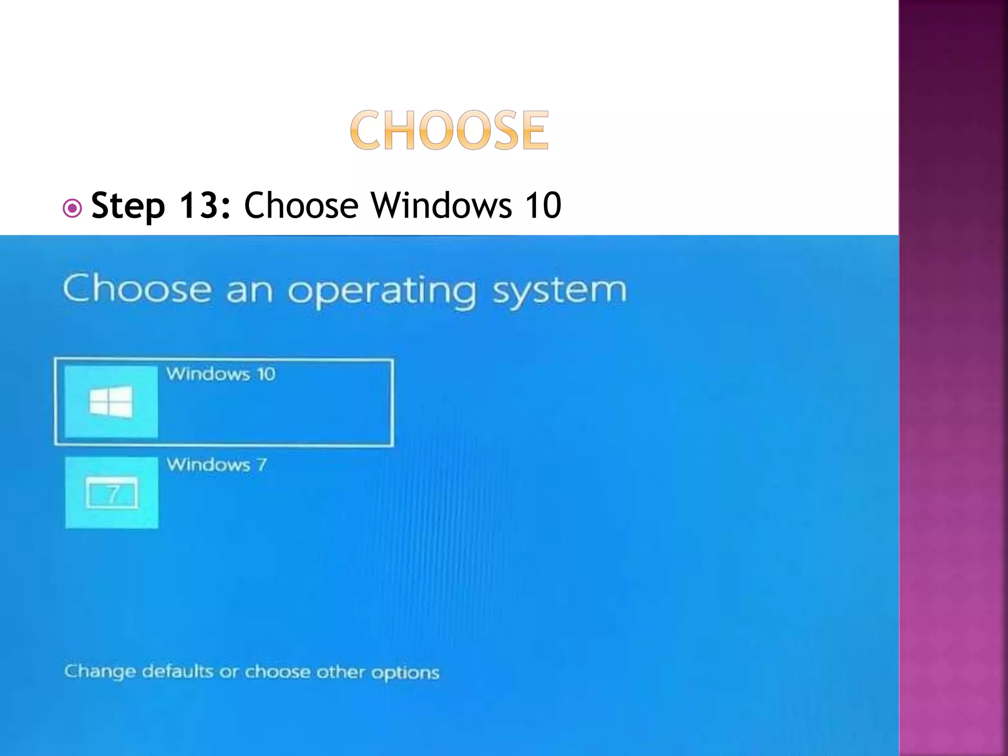 installation of Window 10 on desktop computers. | PPTX
