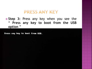 installation of Window 10 on desktop computers. | PPTX
