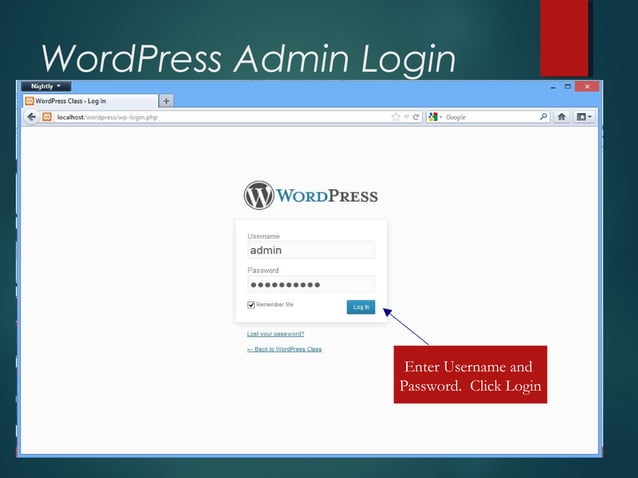 Installation Xampp And Wordpress On Localhost Ppt Computing