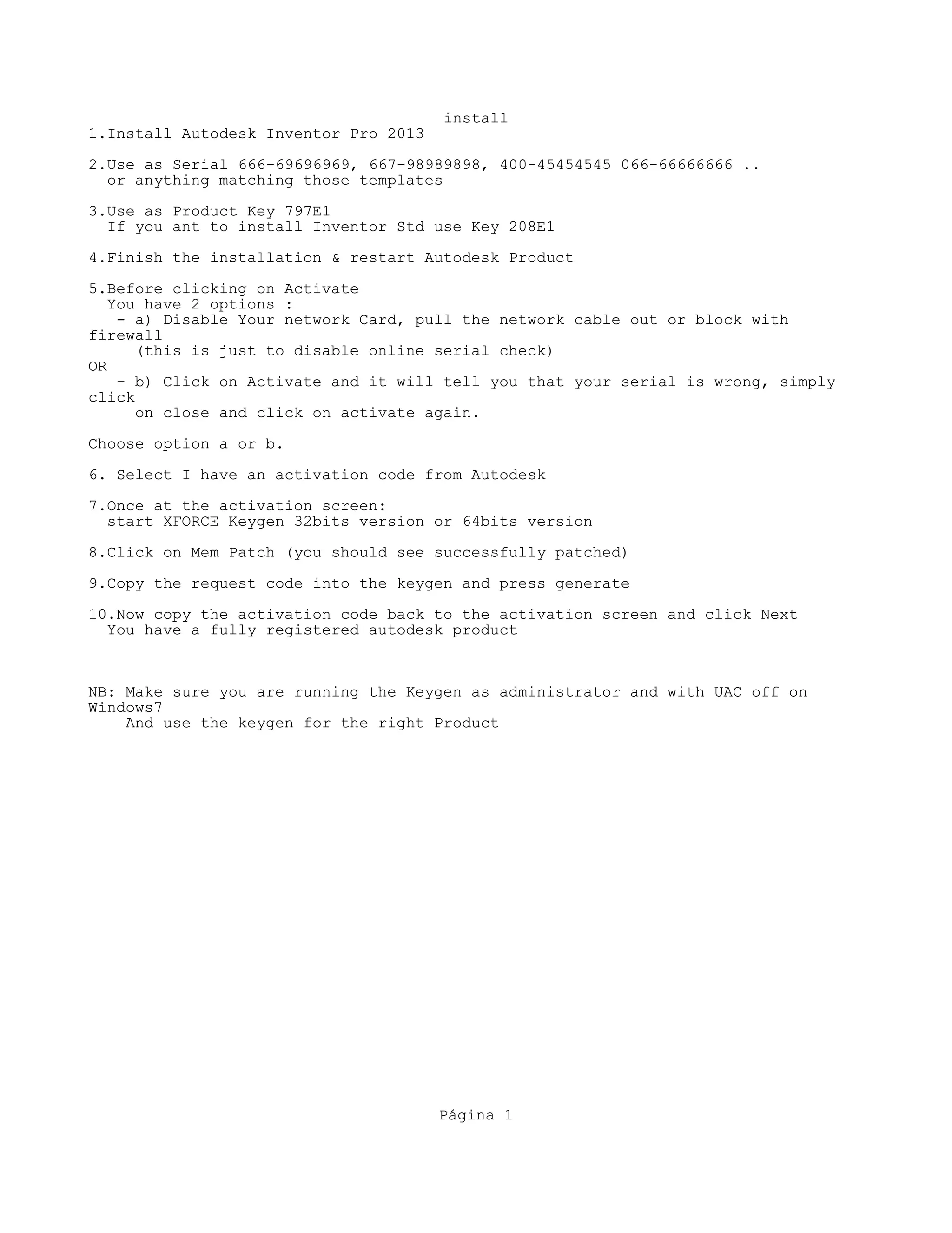 Install autodesk inventor pro 2013 | PDF