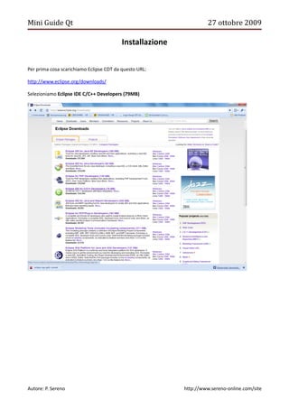 Installazione Eclipse Cdt Per Qt | PDF