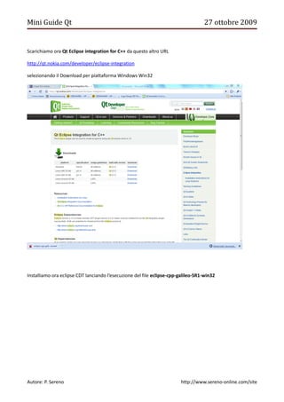 Installazione Eclipse Cdt Per Qt | PDF