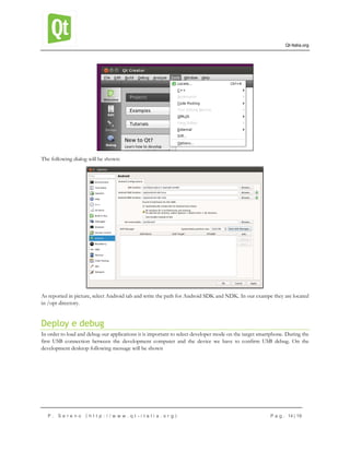 Install Qt/Qt Quick for Android devices | PDF