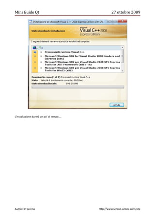 Qt 4.5.3 con Visual C++ Express 2008 (edizione gratuita!) | PDF