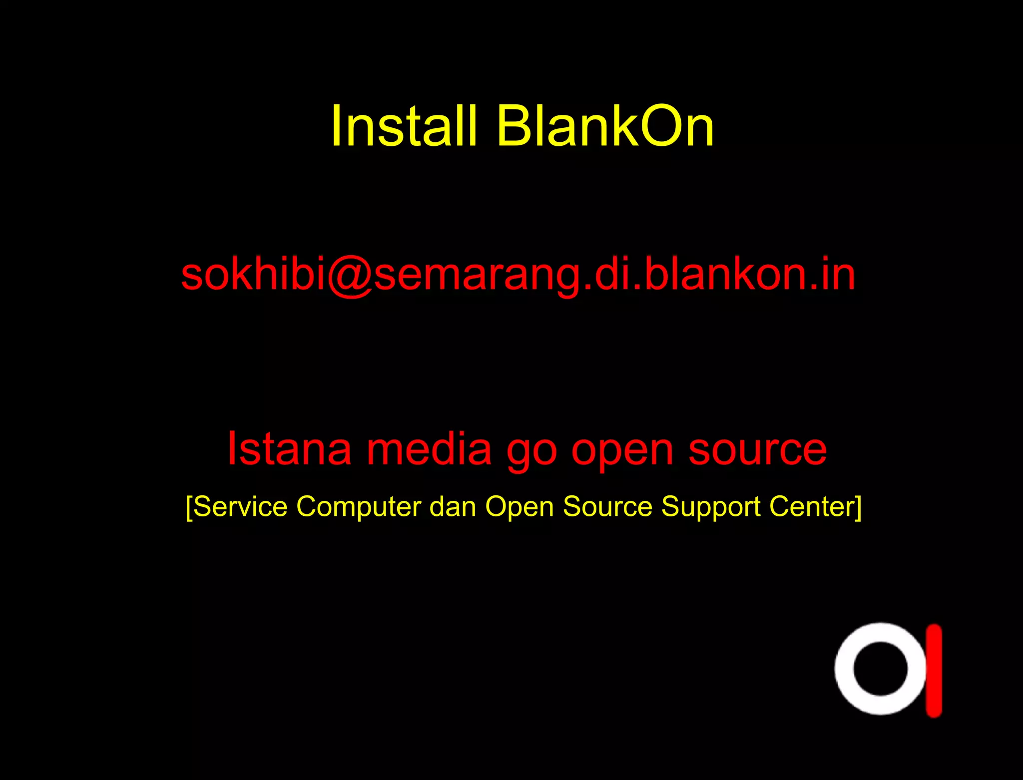 Install BlankOn Linux | PPT