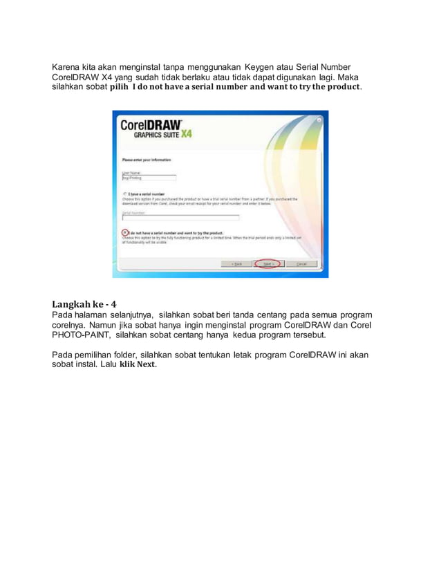 Install corel x4 | PDF