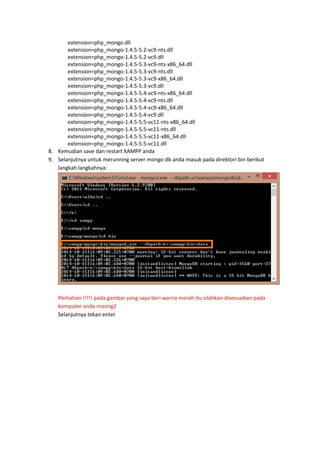 Install database mongodb dan koneksi database mongo db | PDF