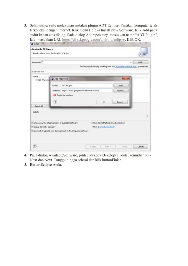 cara mengInstall eclipse | DOCX