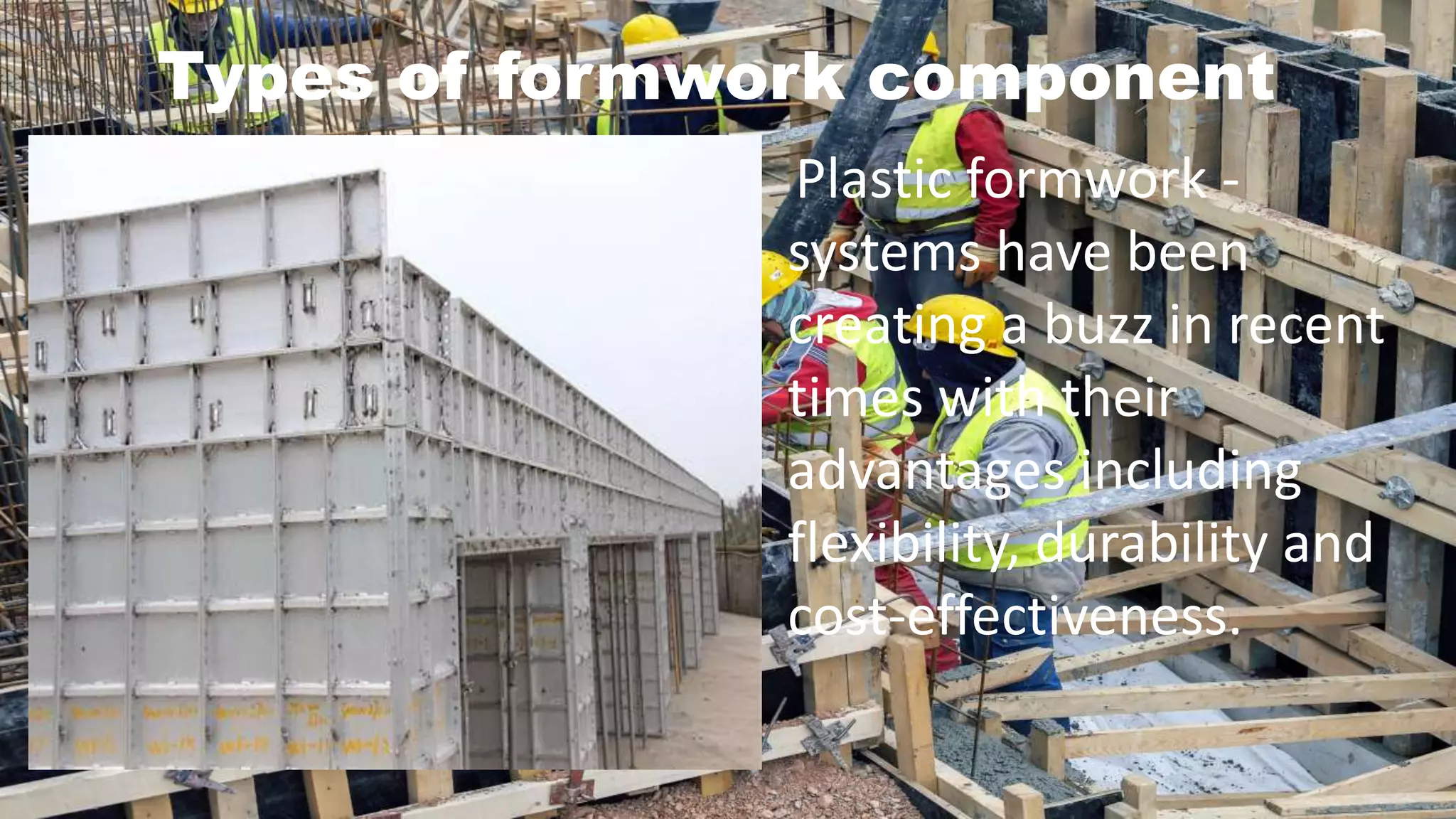 Installed Formwork Components | PPTX