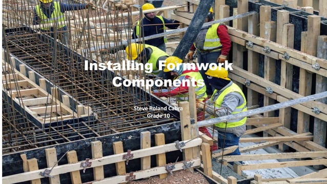 Installed Formwork Components | PPTX | Woodworking | Arts and Crafts