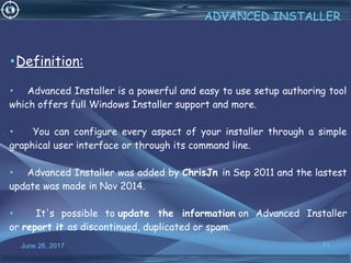 Installer benchmarking | PPT