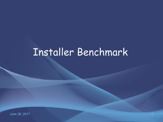 Installer benchmarking | PPT