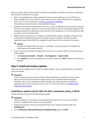 Dynamics AX Cu7 ax2012r2 Installation guide | PDF | Computer Software and Applications | Computing