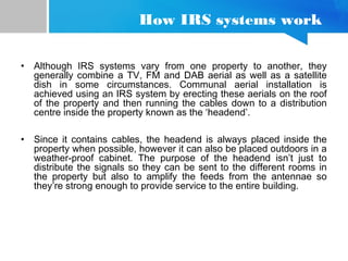 Installing aerials in communal properties | PPT | Television ...