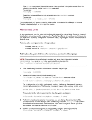 INSTALLING AND CONFIGURING APACHE TOOLKIT FOR SERVICEGUARD ... | PDF