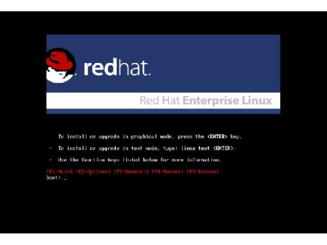 Installing Linux RedHat Enterprise Edition