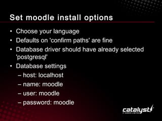 Installing Moodle is Easy | ODP