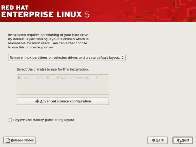 Installing Rhel 5 Linux Redhat Enterprise Edition Step By Step Ppt
