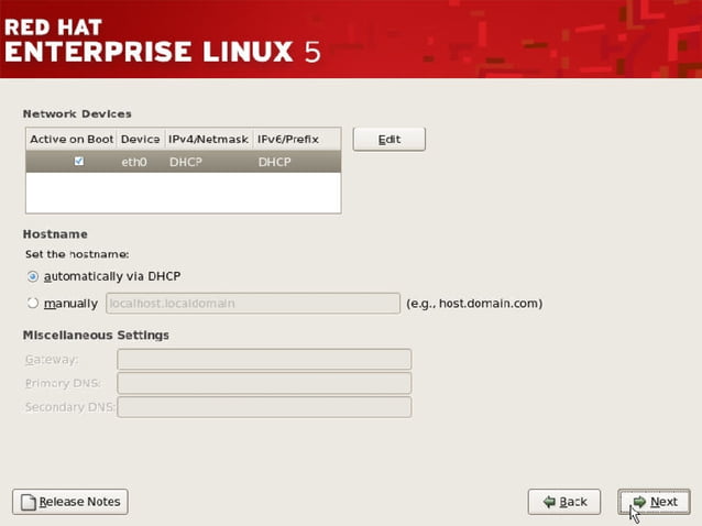 Installing Rhel 5 Linux Redhat Enterprise Edition Step By Step Ppt