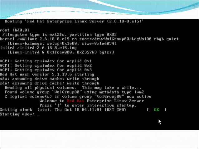 Installing Rhel 5 Linux Redhat Enterprise Edition Step By Step Ppt