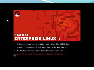 Installing RHEL 5 Linux RedHat Enterprise Edition step-by-step | PPT
