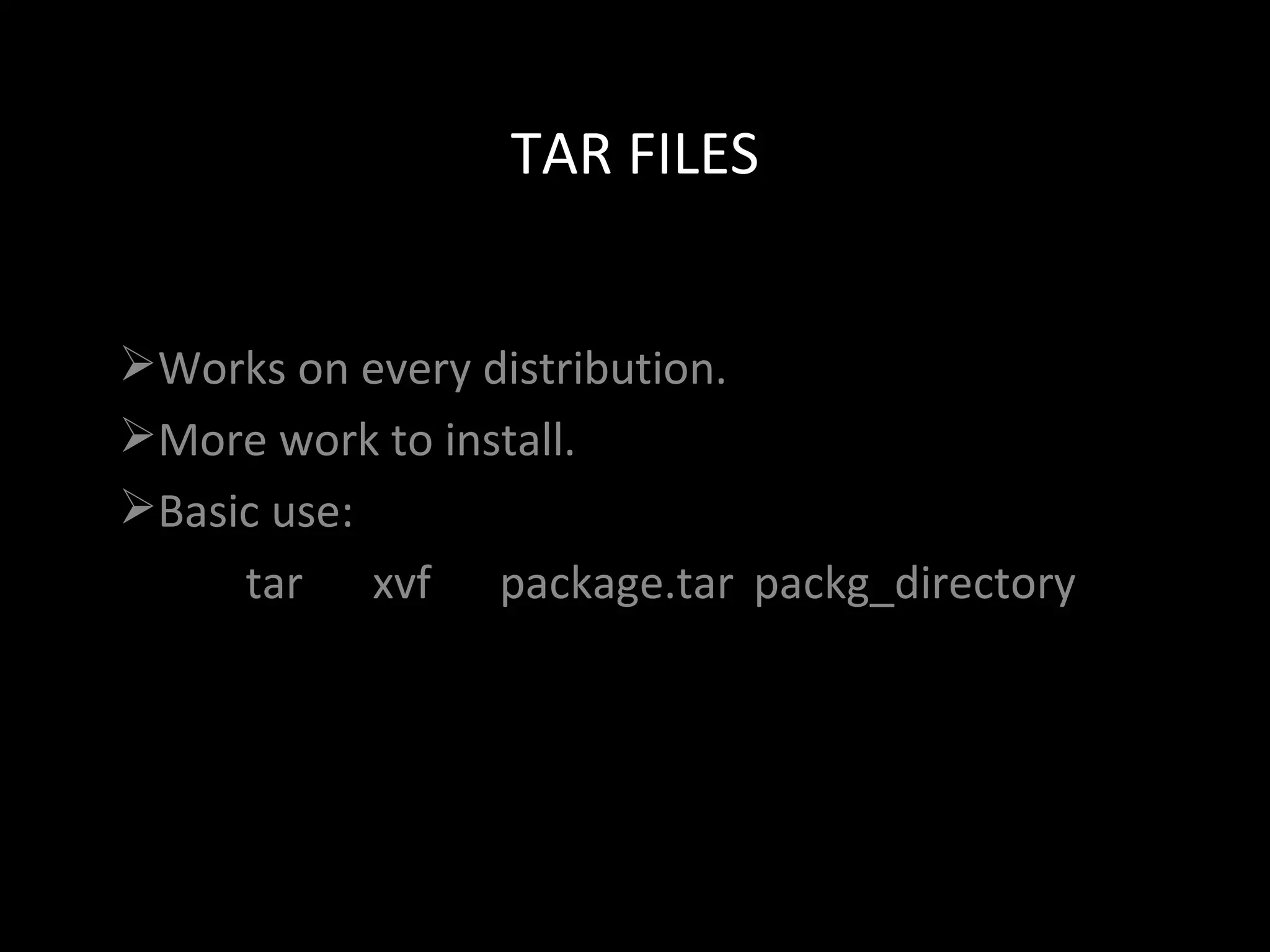 Installing softwares in linux | PPT | Operating Systems | Computer Software and Applications