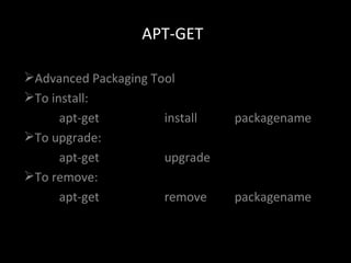 Installing softwares in linux | PPT | Operating Systems | Computer Software and Applications