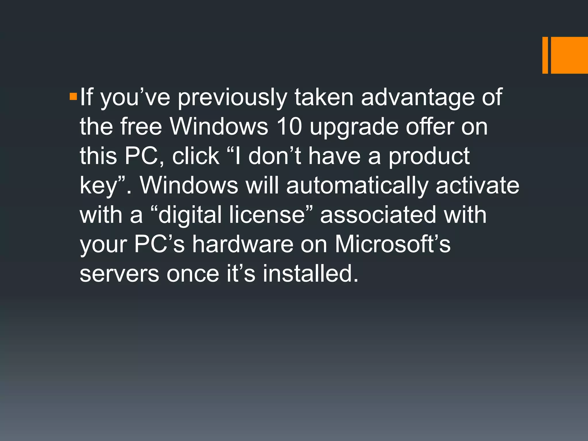 Installing Windows-10 | PPTX