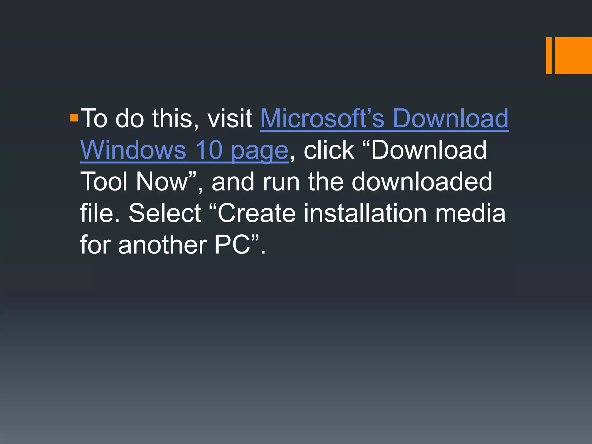 Installing Windows-10 | PPTX