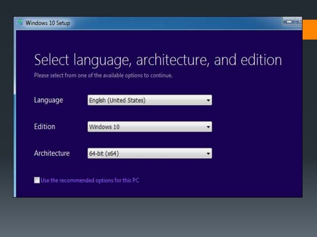 Installing Windows-10 | PPTX