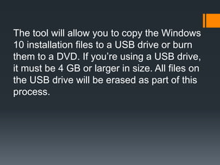 Installing Windows-10 | PPTX