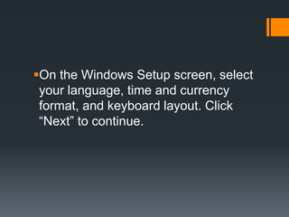 Installing Windows-10 | PPTX