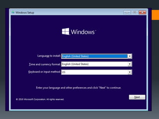 Installing Windows-10 | PPTX