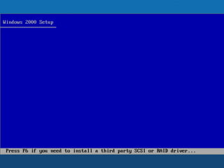 Installing Windows2000 Server Ppt
