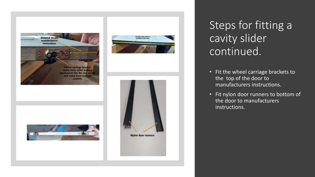 Practical assessment 2 instructions -Installing A Cavity Slider | PPTX