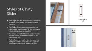 Practical assessment 2 instructions -Installing A Cavity Slider | PPTX