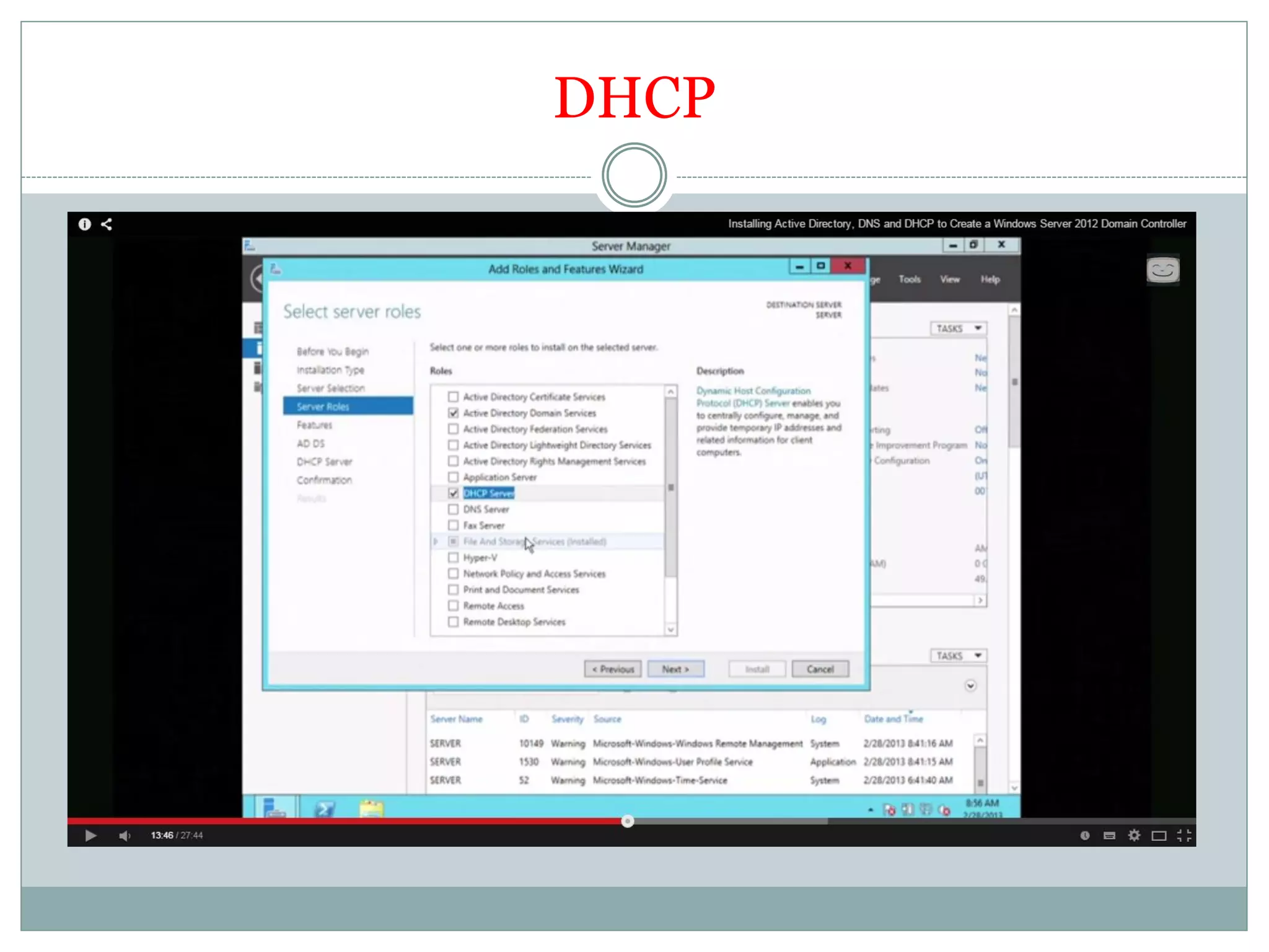Installing active directory, dns and dhcp to | PDF | Computer Networking | Computing