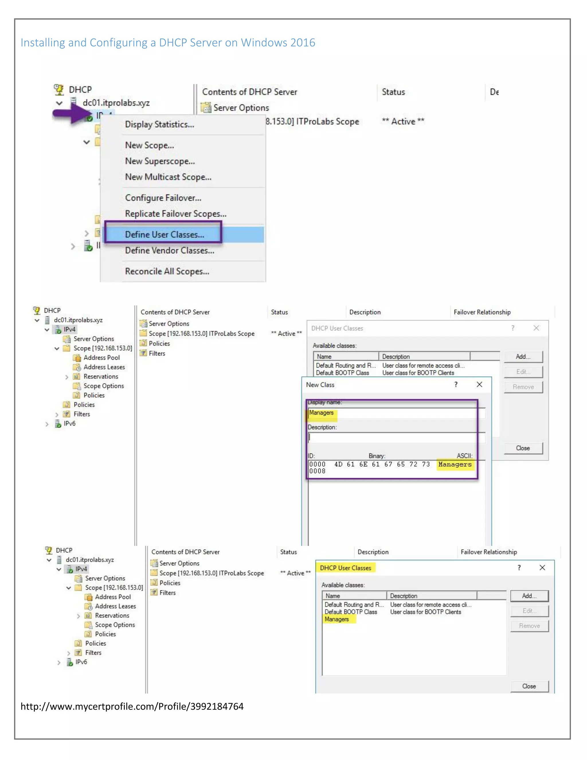 Installing and configuring a dhcp on windows server 2016 step by step | PDF