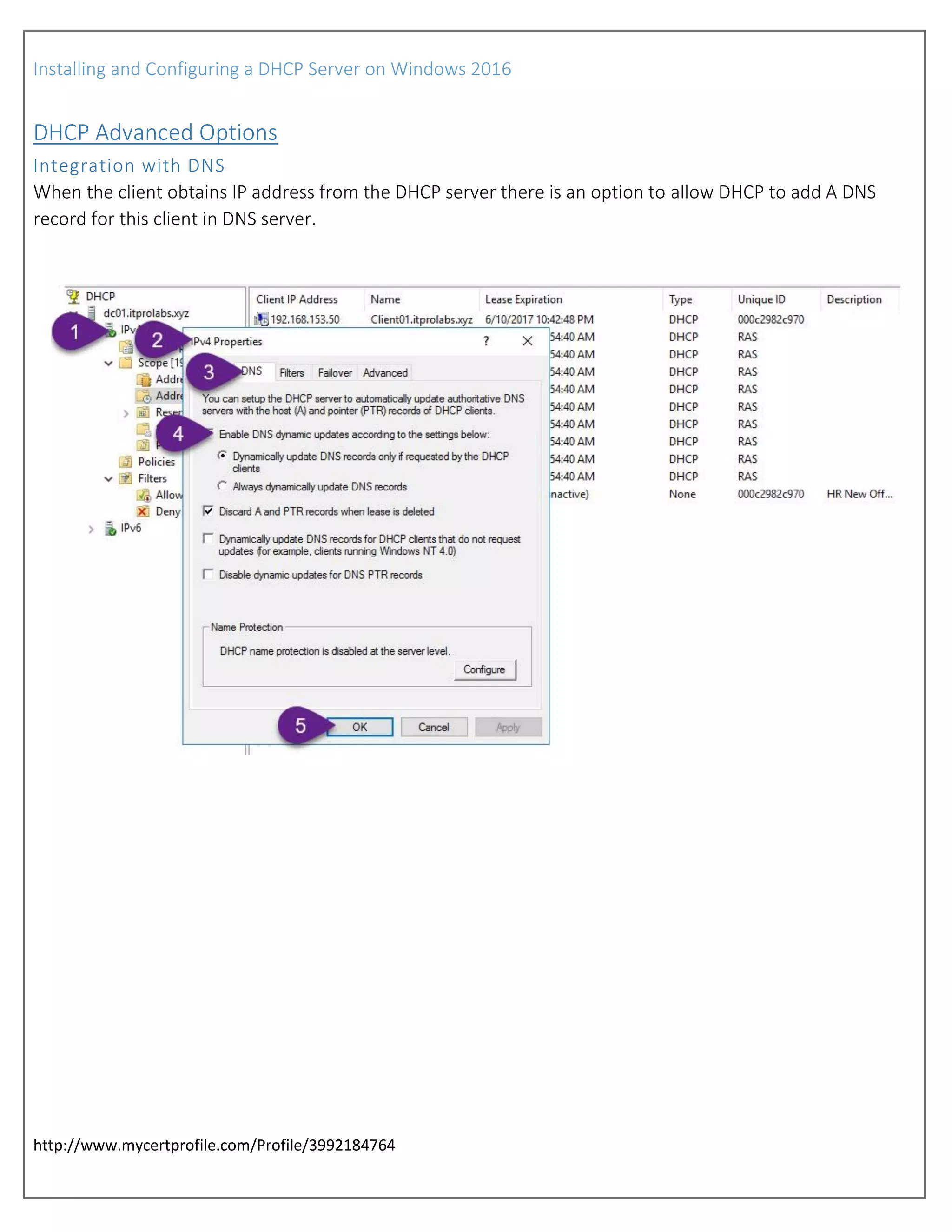 Installing and configuring a dhcp on windows server 2016 step by step | PDF