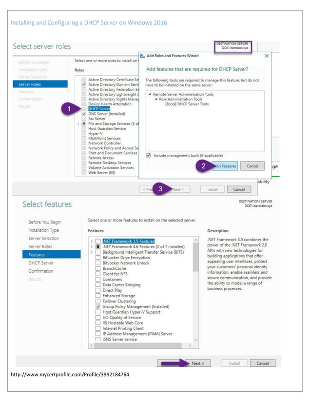Installing and configuring a dhcp on windows server 2016 step by step | PDF
