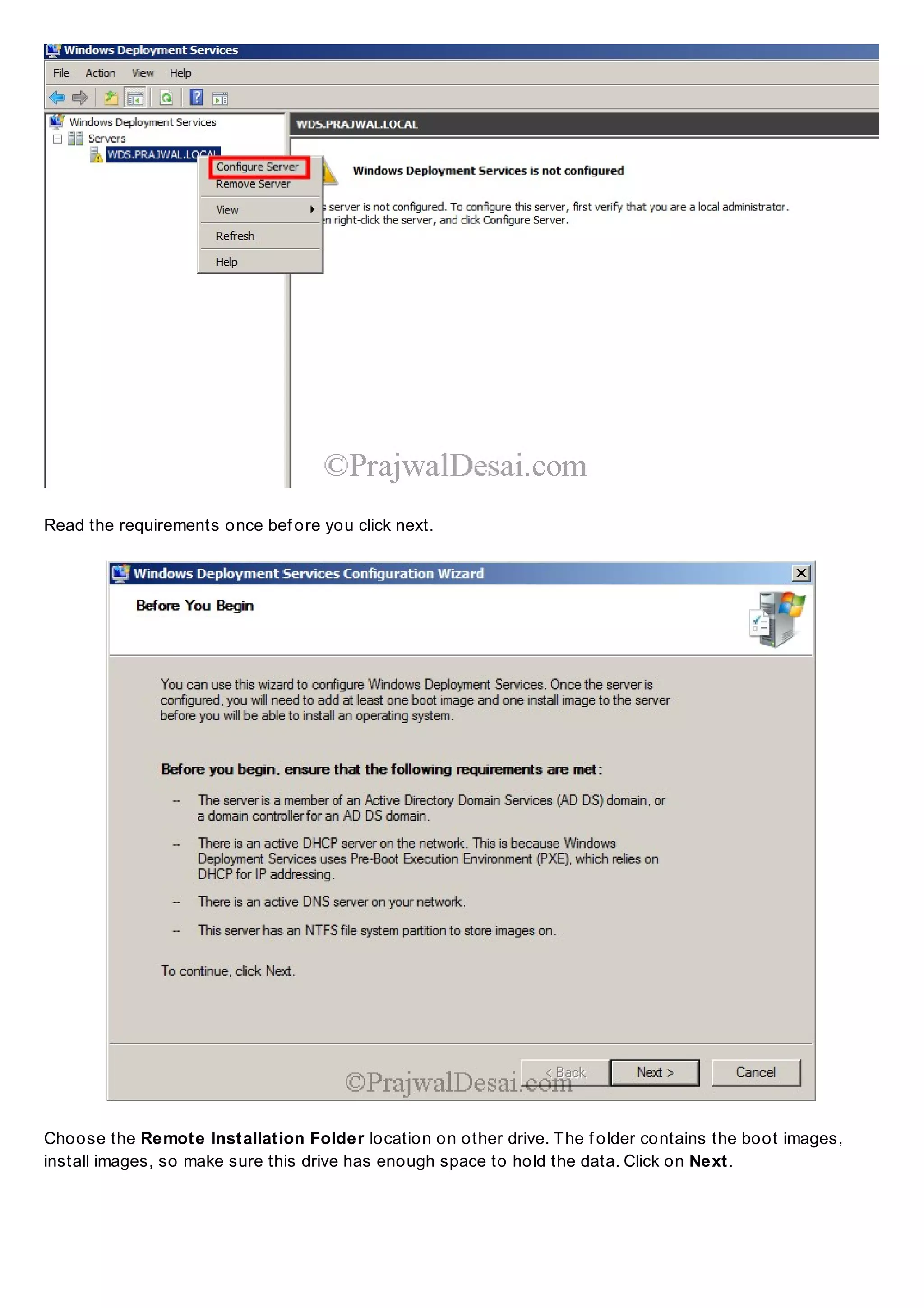 Installing And Configuring Windows Deployment Services Pdf Operating Systems Computer