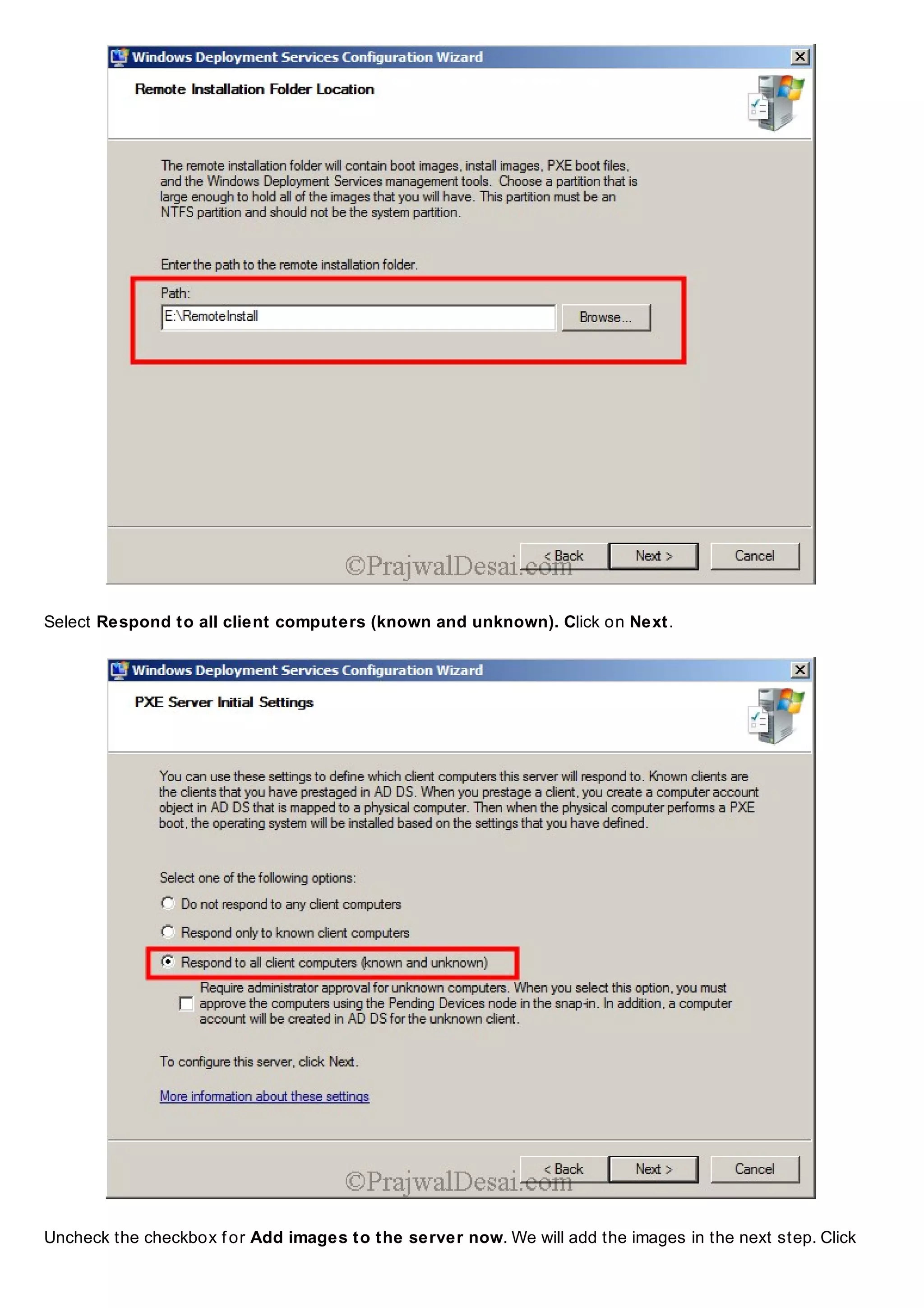 Installing And Configuring Windows Deployment Services Pdf Operating Systems Computer