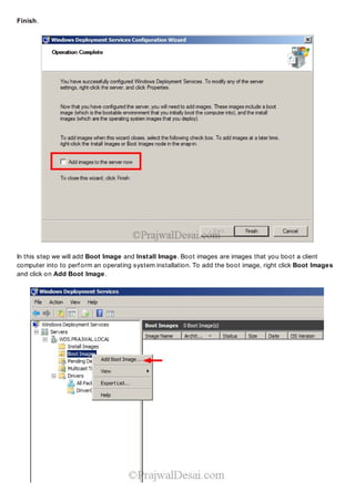 Installing and configuring windows deployment services | PDF | Operating Systems | Computer ...