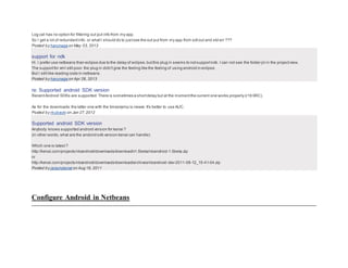 Installing android sdk on net beans | DOCX
