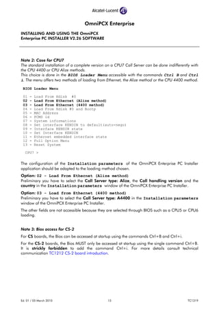 Installing and using the omni pcx enterprise pc installer v2.26 ...