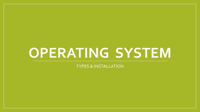 Installation of Windows & Linux operating system | PPTX | Operating Systems | Computer Software ...